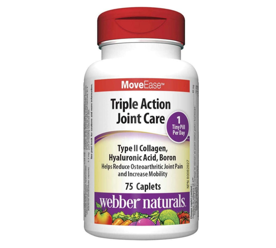 CC Mall 大溫寄物平台| Webber Naturals Triple Action Joint Care -75Caplets