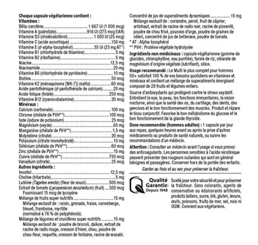 CC Mall 大溫寄物平台| Webber Naturals Men's 50 Plus Most Complete Multi ...